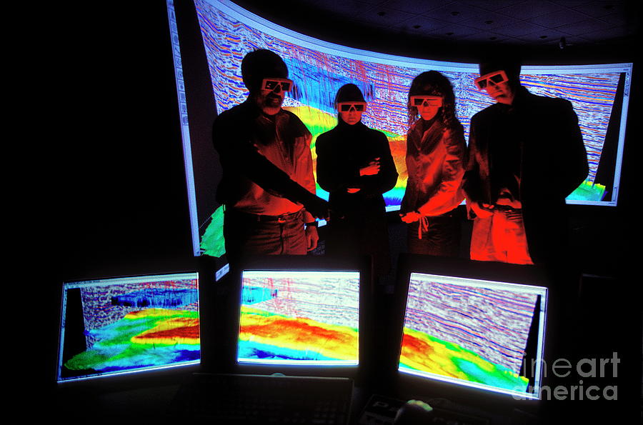 Geologists Studying Geoprobe Model #2 by Chris Sattlberger / Science ...