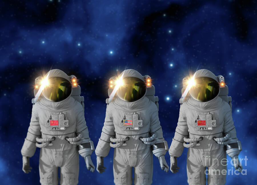 Space Race #2 by Victor Habbick Visions / Science Photo Library