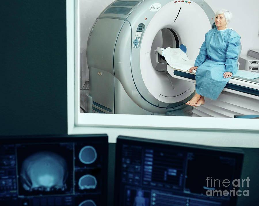 Woman Having Ct Scan #2 by Peakstock / Science Photo Library