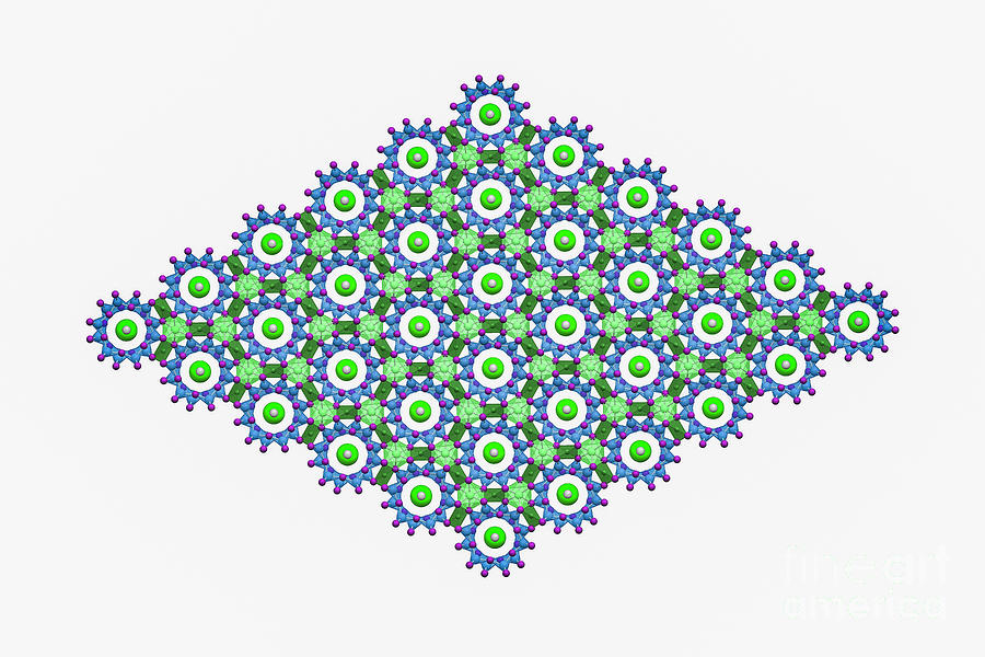 Beryl Crystal Structure And Symmetry #3 by Greg Williams / Science ...