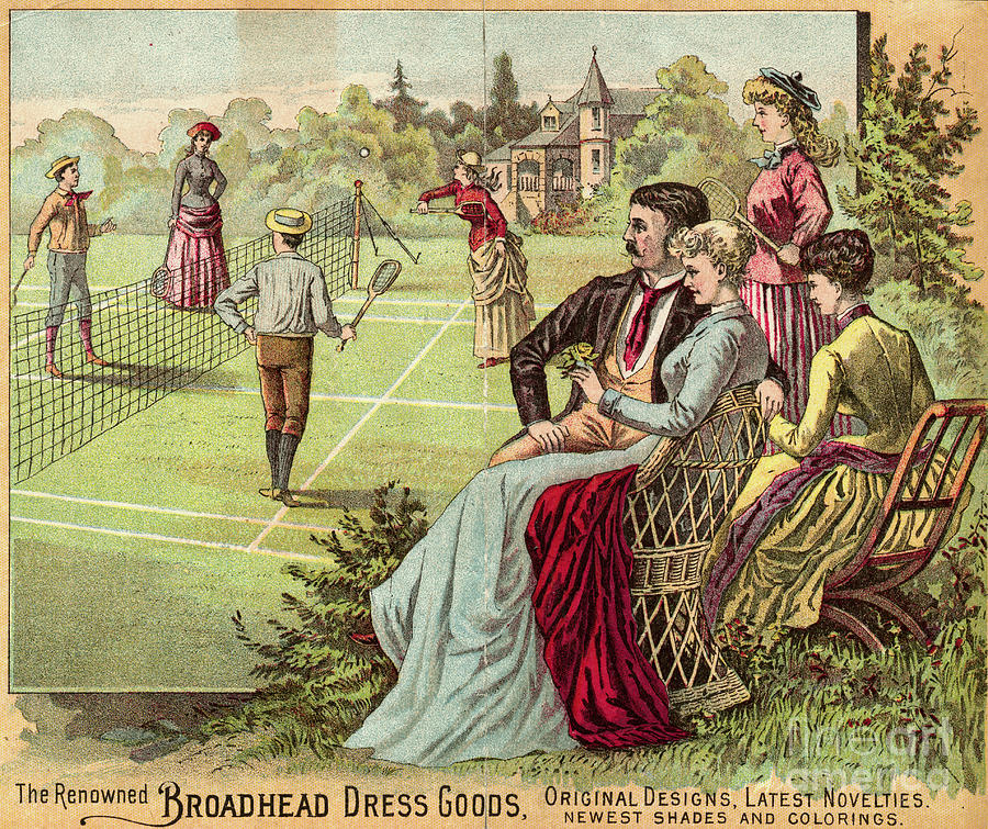 Advertisement With People Watching by Bettmann
