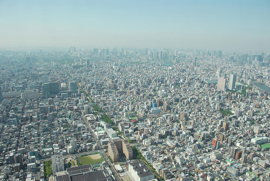 Aerial View Of Crowded City by Photo By Kosei Saito