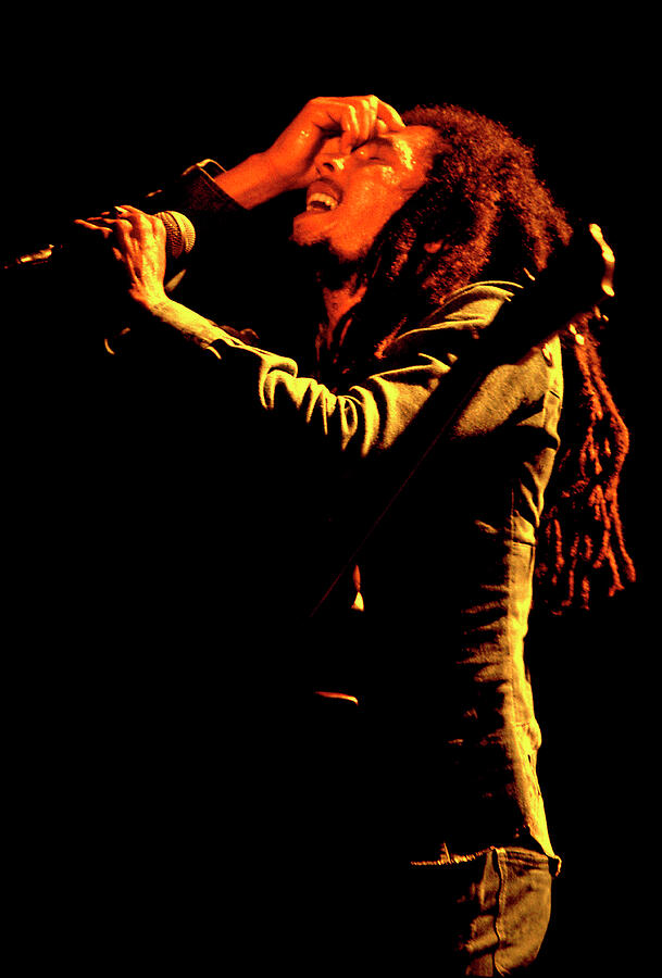 Bob Marley Performs Onstage by Paul Natkin