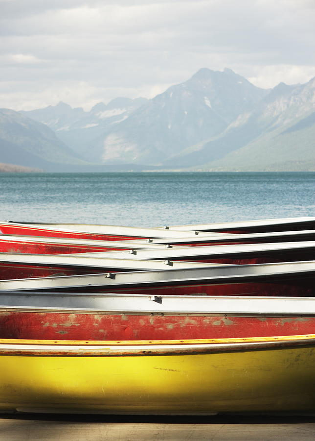 Canoe Rowboat Dinghy Dock Summer Camp by Chuckschugphotography