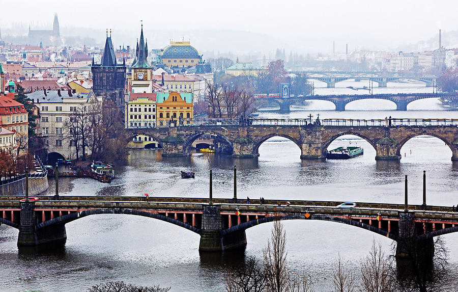Cityscape Of Prague by Allan Baxter