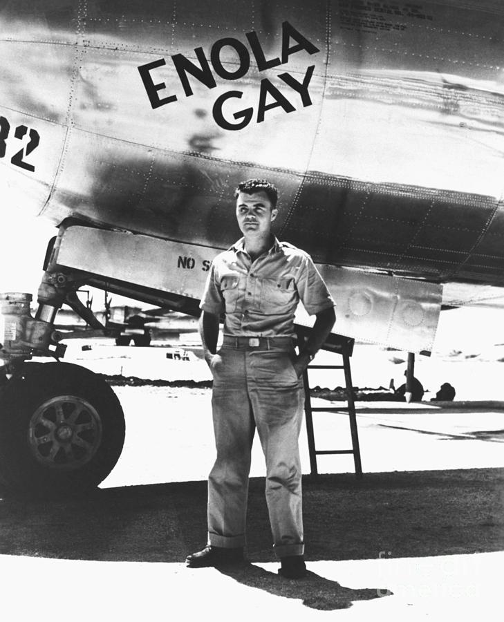 Colonel P.w. Tibbets Standing In Front by Bettmann