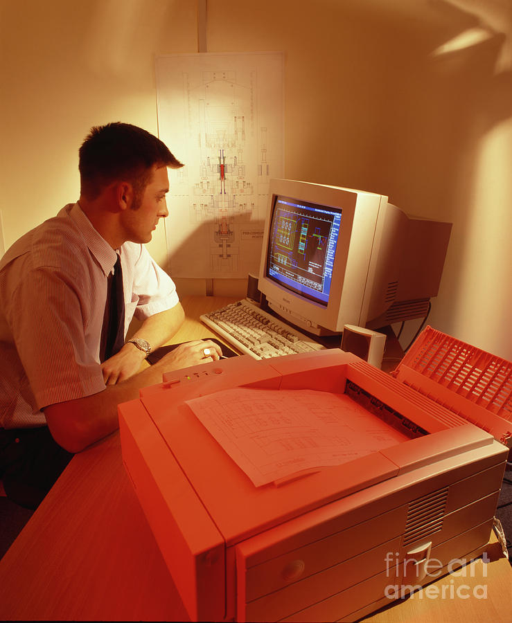 Computer-aided Engine Design by John Mclean / Science Photo Library