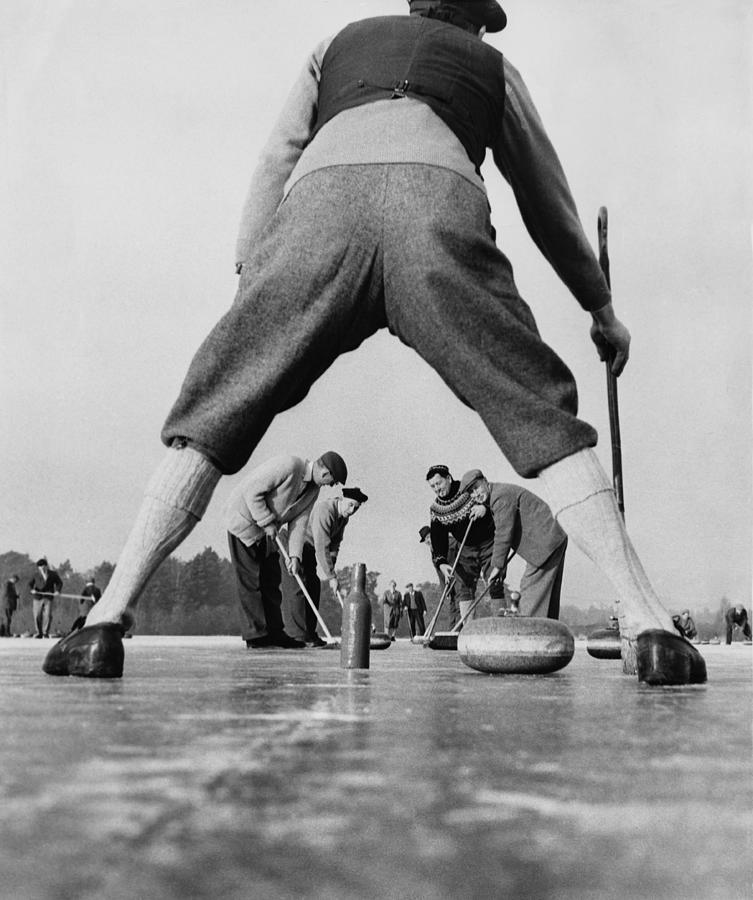 Curling At Stormont Loch by Keystone