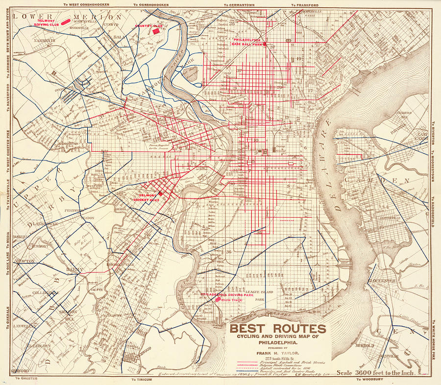 Cyclers' and drivers' best routes in and around Philadelphia by Frank H ...