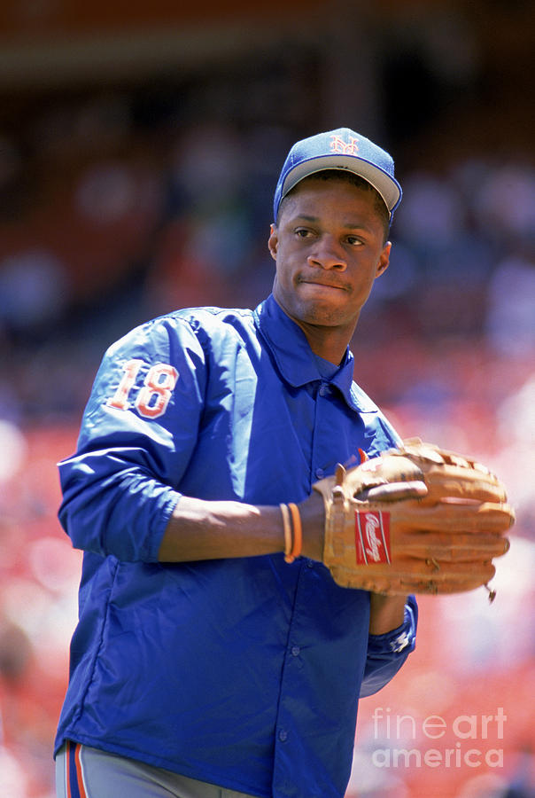 Darryl Strawberry Throws The Ball by Otto Greule Jr