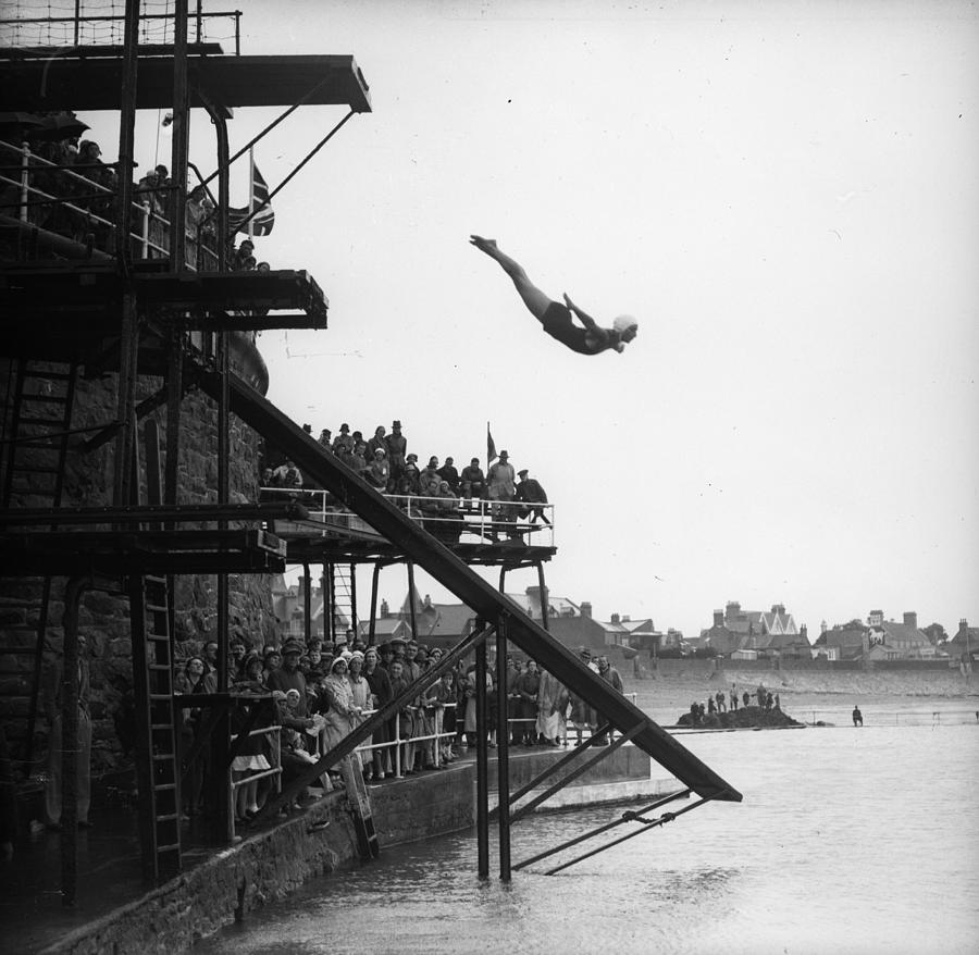 Diving Champion by Fox Photos
