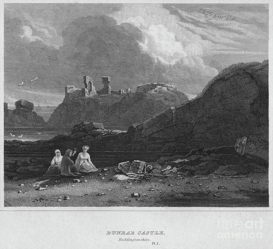 Dunbar Castle, Haddingtonshire, 1814 by Print Collector