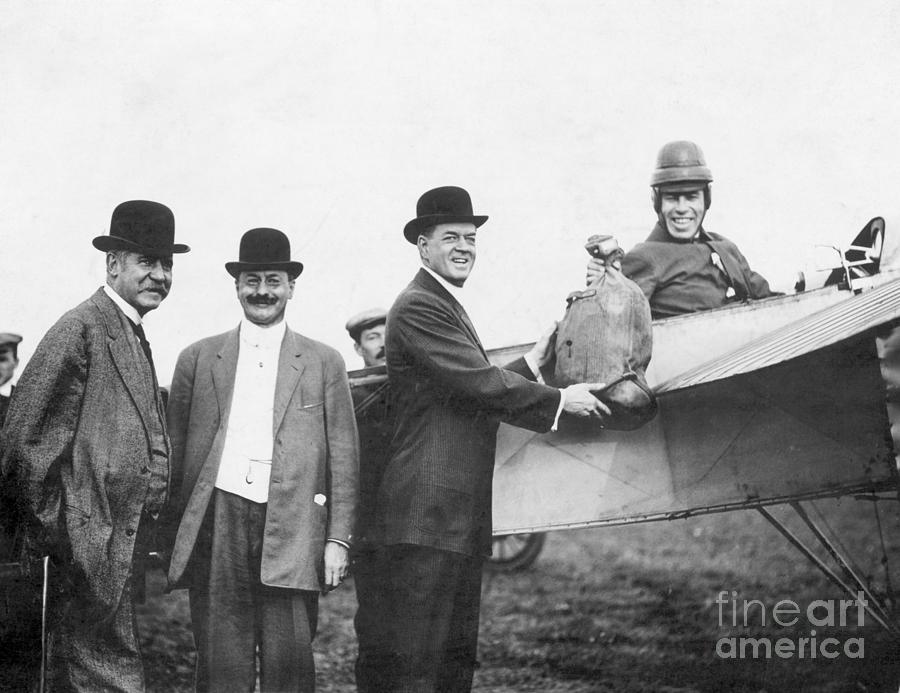 Early Air Mail Delivery by Bettmann