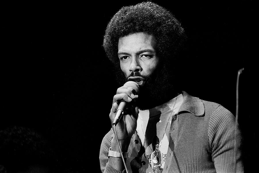 Gil Scott-heron At The Park West by Paul Natkin