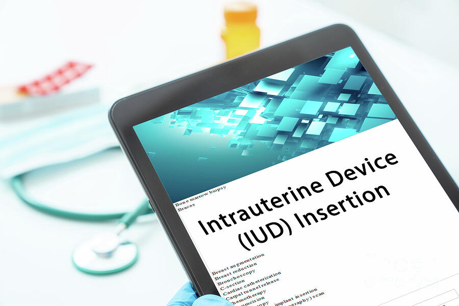 Intrauterine Device Insertion by Wladimir Bulgar / Science Photo Library