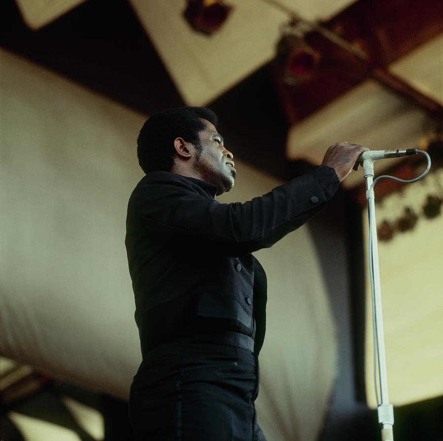 James Brown Performs At Newport by David Redfern