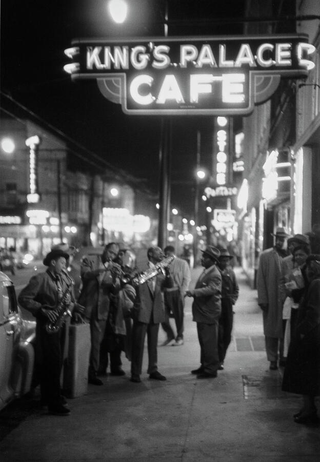 Jazz Street Musicians, 1953 by Slim Aarons