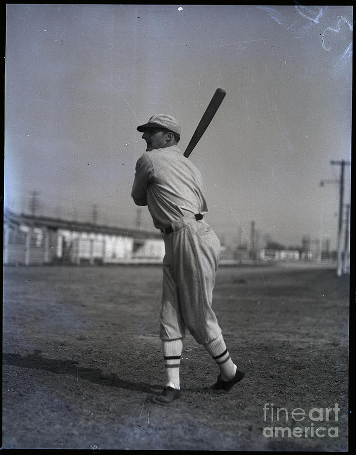 Leon Goose Goslin In Batting Position by Bettmann