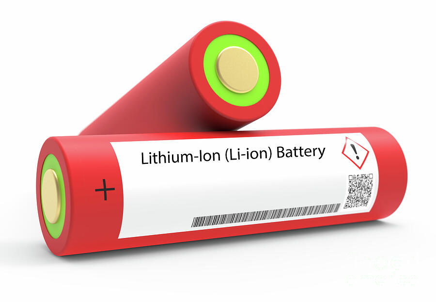 Lithium-ion Battery by Wladimir Bulgar / Science Photo Library