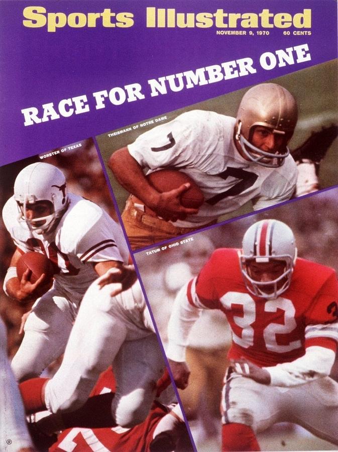 Notre Dame Qb Joe Theismann, Texas Steve Worster, And Ohio Sports ...