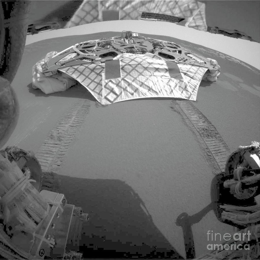 Opportunity's Lander On Mars by Nasa / Jpl / Science Photo Library