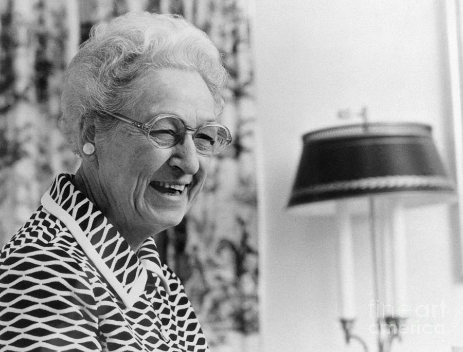 Portrait Of Dr. Virginia Apgar Smiling by Bettmann