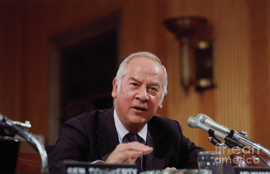 Portrait Of Paul Warnke by Bettmann