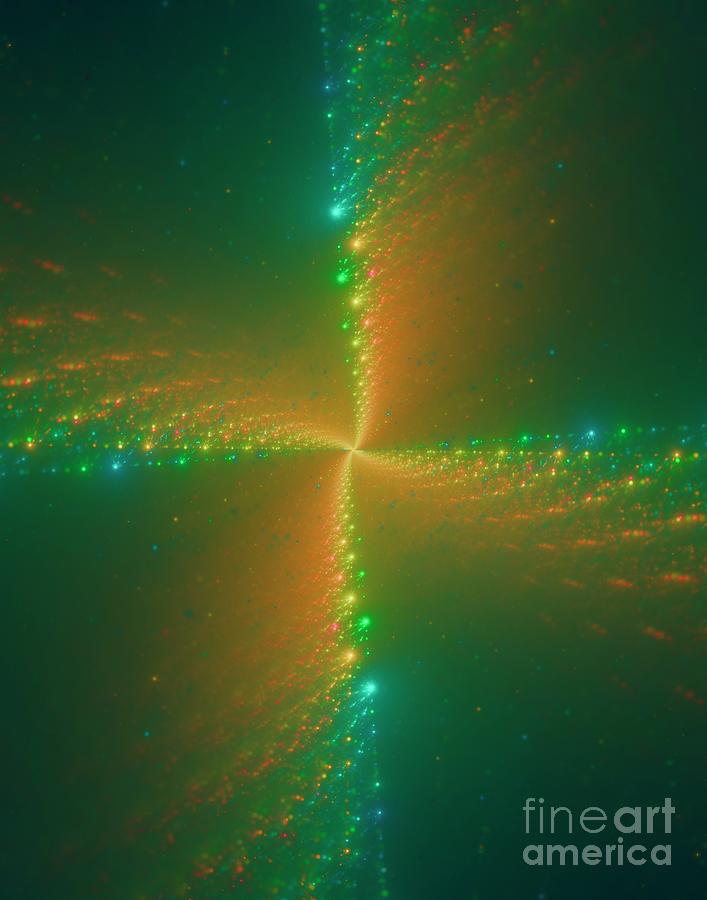 Spinning Lights Illustration. by David Parker / Science Photo Library