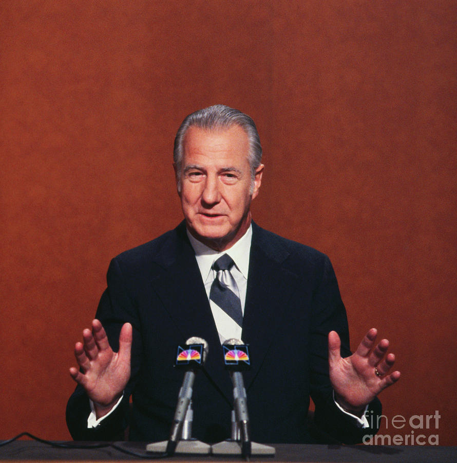 Spiro Agnew Speaking by Bettmann