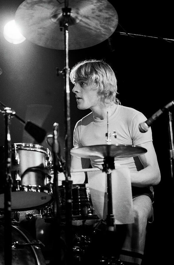 Stewart Copeland Of The Police On Stage by Paul Natkin