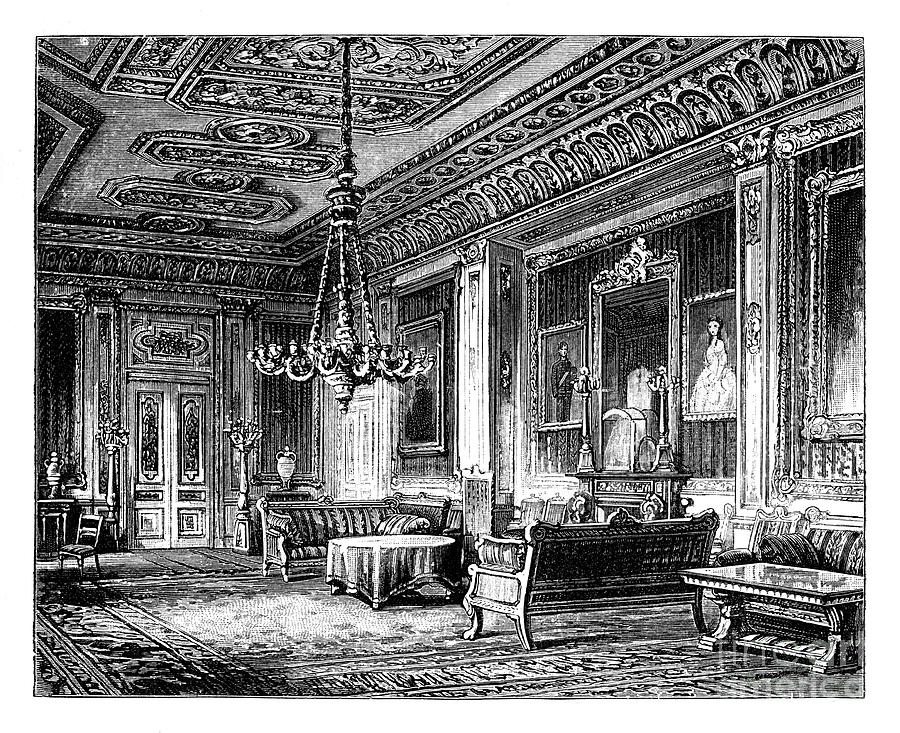 The Crimson Drawing-room, Windsor by Print Collector