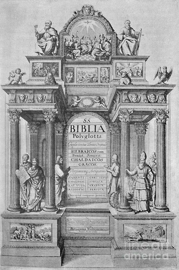 Title-page Of Waltons Polyglot Bible by Print Collector