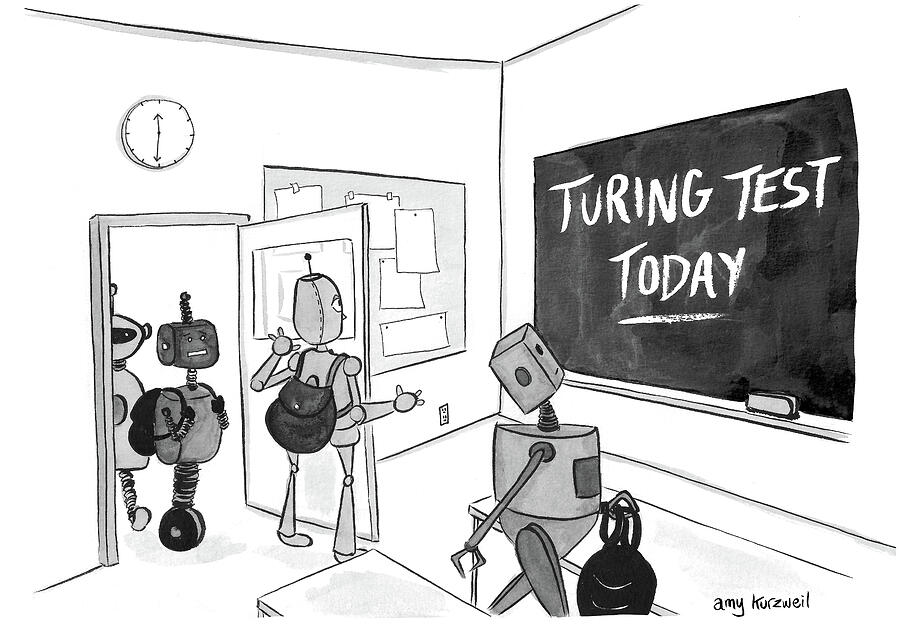 Turing Test Today Drawing by Amy Kurzweil - Metal Posters