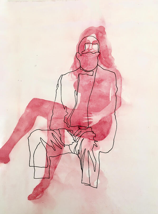 Two Seated Figures by Joshua Hoskins
