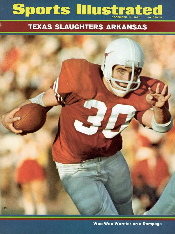 University Of Texas Steve Worster Sports Illustrated Cover by Sports ...
