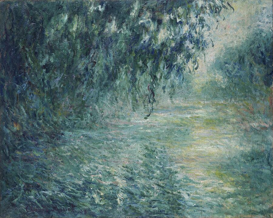 View Of The Seine In The Early Morning by Claude Monet