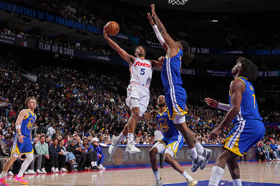 Golden State Warriors v Philadelphia 76ers #1 by Jesse D. Garrabrant