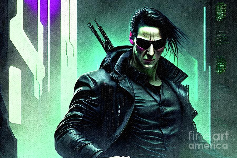 The Matrix #1 Painting by Esoterica Art Agency - Metal Posters