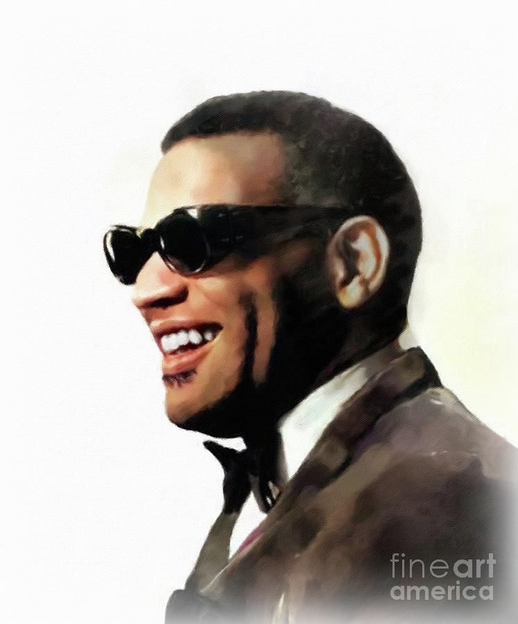 Ray Charles, Music Legend #10 Painting by Esoterica Art Agency - Metal ...