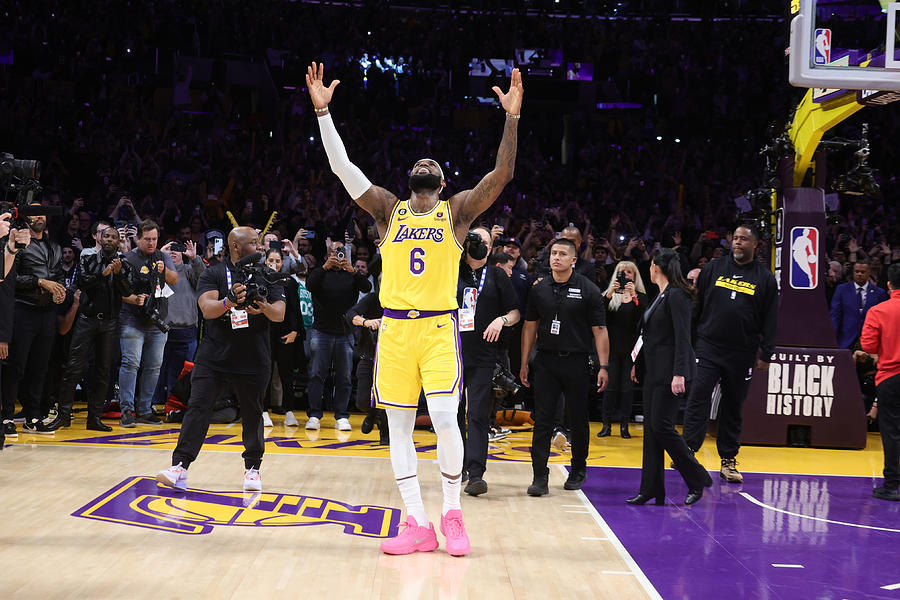 Kareem Abdul-jabbar and Lebron James #14 by Nathaniel S. Butler