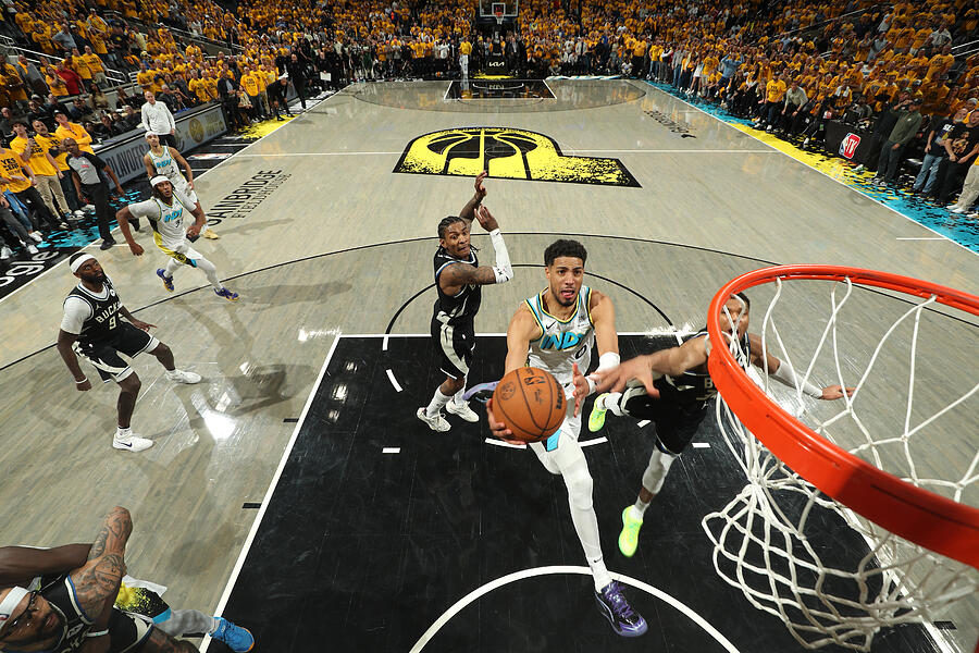2025 NBA Playoffs - Milwaukee Bucks v Indiana Pacers by Joe Murphy