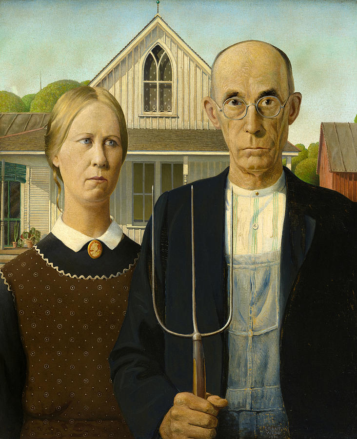 American Gothic by Grant Wood