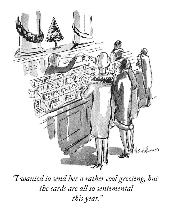 A Rather Cool Greeting by Helen E Hokinson