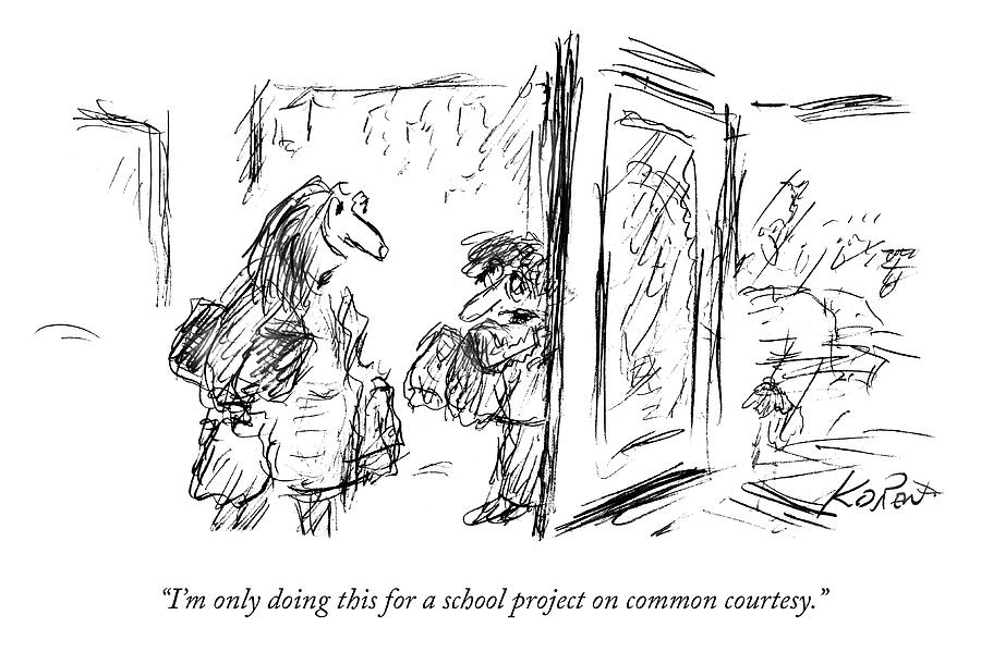 A School Project on Common Courtesy by Edward Koren