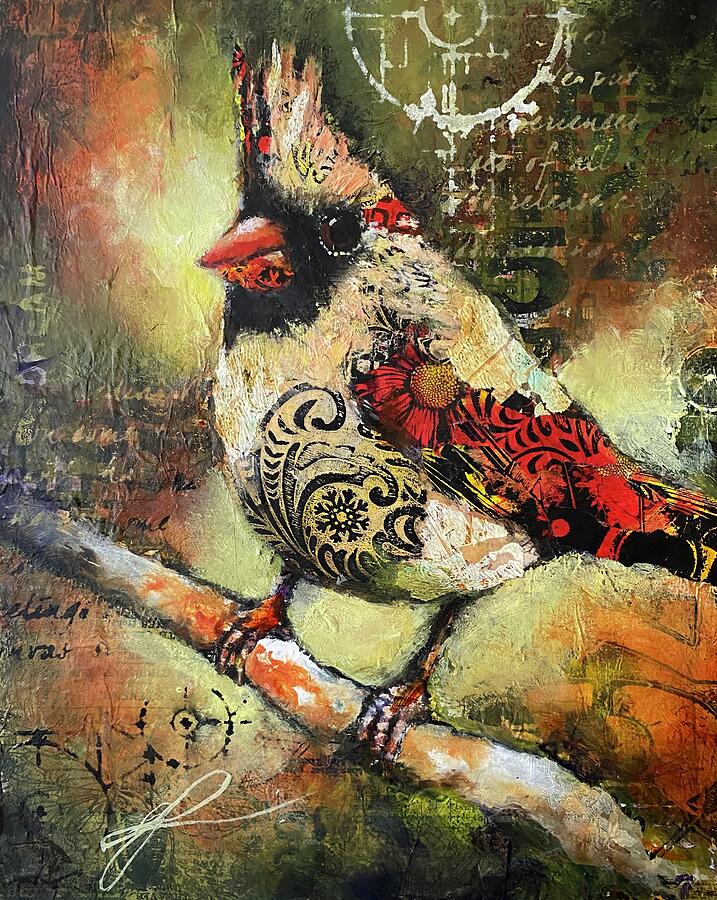 Background Noise Painting by Vikki Reed - Metal Posters