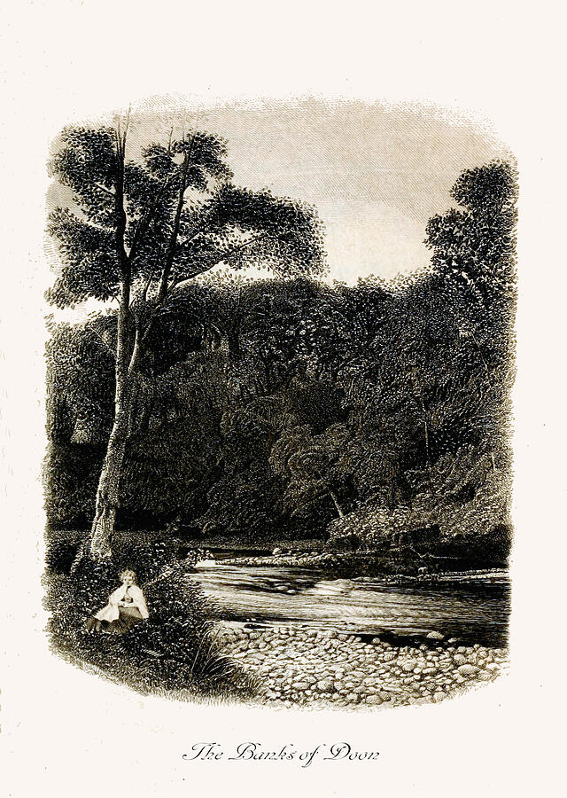 Banks of Doone Tranquil Riverside Scene by Art Through The Ages