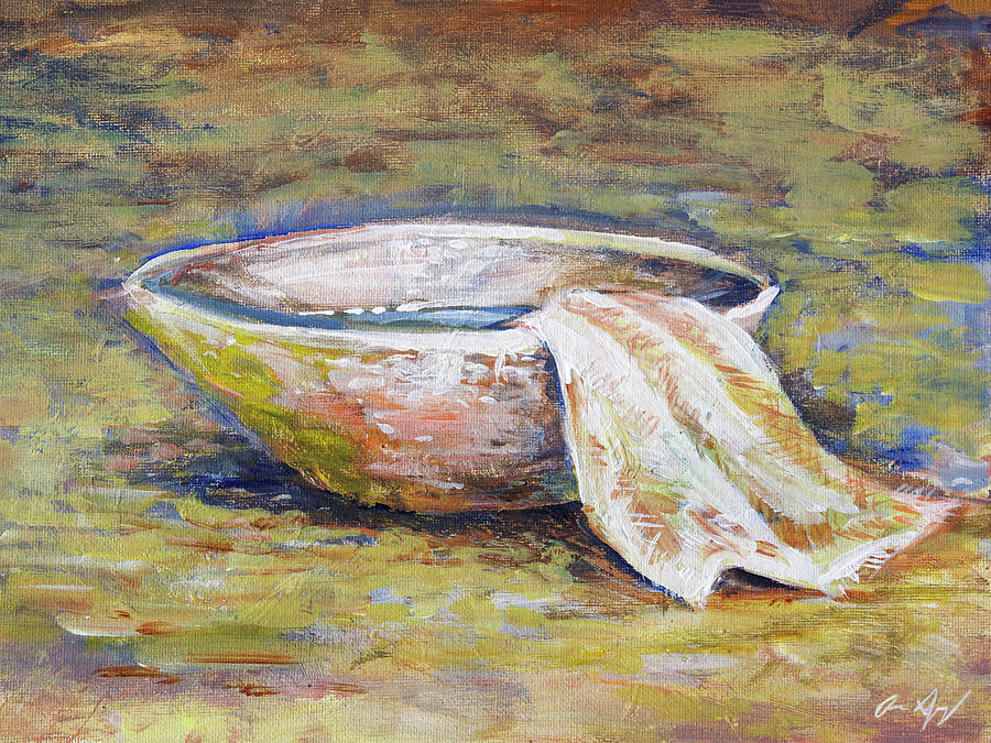 Basin and Towel by Aaron Spong