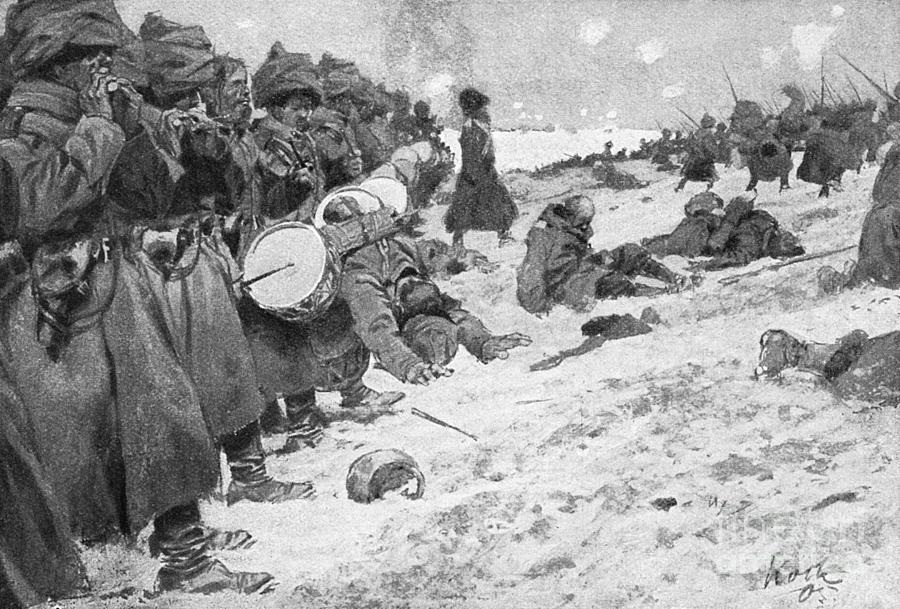 Battle Of Mukden, 1905 by Fritz Koch
