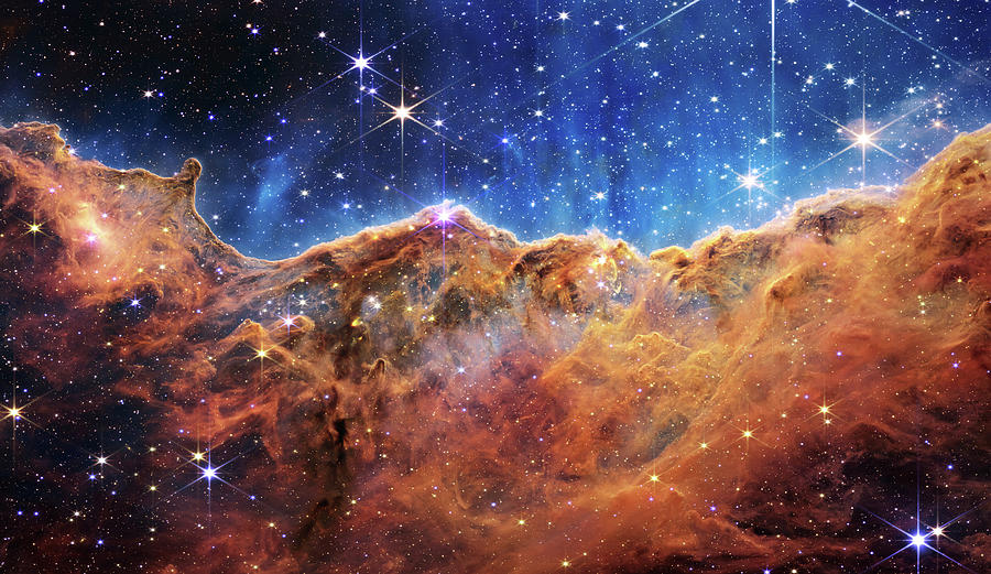 Carina Nebula Cosmic Cliffs WEBB Telescope Photograph by Bill Swartwout ...