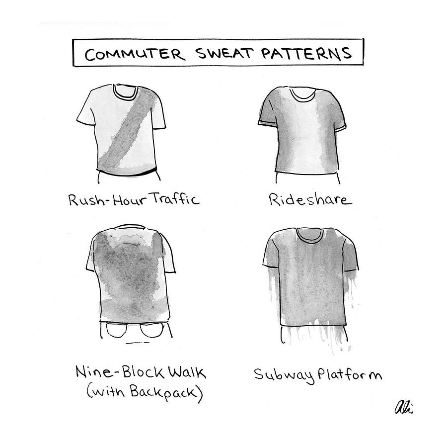 Commuter Sweat Patterns by Ali Solomon